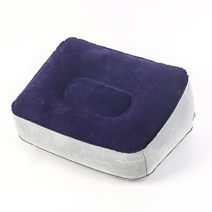 Ruiqas 1pcs Inflatable Air Foot Rest Pillow Footrest Cushion Travel Accessory