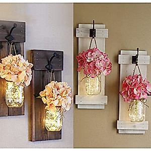 Fairy Lights Battery Operated, 9.8Ft 30 LED Copper Wire Lights Starry String Lights Waterproof for Mason Jars Wedding Centerpiece Party Christmas Table Decor, Warm White, 8 Pack