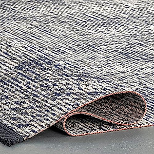 nuLOOM Vada Fringe Indoor/Outdoor Area Rug, 9' x 12', Grey