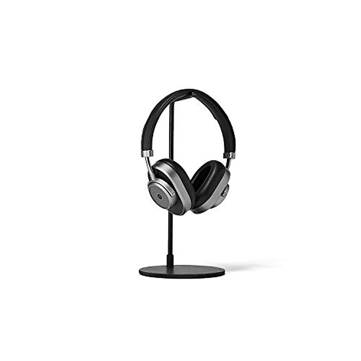 Master & Dynamic MW65 Active Noise-Cancelling (ANC) Wireless Headphones –, Bluetooth Over-Ear Headphones with Mic - Gunmetal/Black Leather (Renewed)