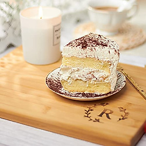 Bamboo Cutting Boards with Famaily Last Name for Kitchen Wedding Gift, Last Name Cutting Board with Engraved Handmade for Housewarming Gifts(Letter D)