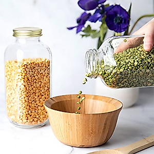 32oz Square Glass Milk Bottle with Metal Airtight Lids - Vintage Reusable Milk Jugs - Dairy Drinking Containers for Milk, Yogurt, Smoothies, Kefir, Kombucha, and Water- by kitchentoolz