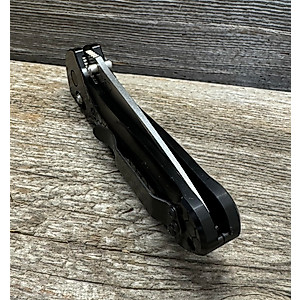 Generic Black Anodized Honeycomb Billet Aluminum Tritilian Design Scales Full Size Griptilian Custom Knife Handle, Knife Scales, EDC