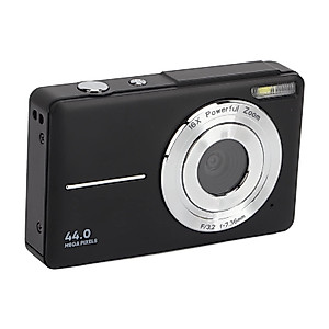 Digital Camera, HD 1080P Pocket Digital Camera with 2.4 Inch IPS Display, Compact Point and Shoot Camera Support 16X Digital Zoom, Portable Video Camera for Beginners, Kids (Black)