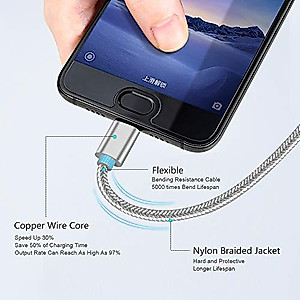KCgrape Charger Cord for LG V40 V35 Q7 G8 G7 Thinq K51 Q70 V60 G6 Stylo 6 4 5 Stylo6 Stylo5,V30,V20,Velvet 5G,K92 G8X Wing,Fast Charge Power Cable,USB C Charging Wire 3FT 6FT 4Pack