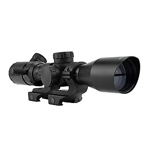 Monstrum 3-9x32 Rifle Scope with Rangefinder Reticle | Monstrum Offset Picatinny Scope Rings | Bundle