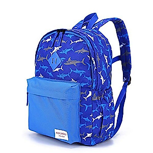 Preschool Backpack Little Kid Toddler Kindergarten School Backpacks for Boys and Girls with Chest Strap (Shark)