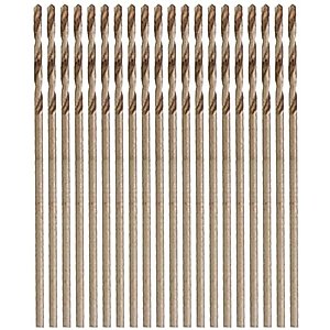 Auniwaig 0.7mm Straight Shank Twist Drill Bit, Twist Drill High Speed Steel Bit, HSS-M35 Long Drill bit Apply to Stainless Steel, Copper, Aluminum Alloy, Wood, Plastic 20pcs