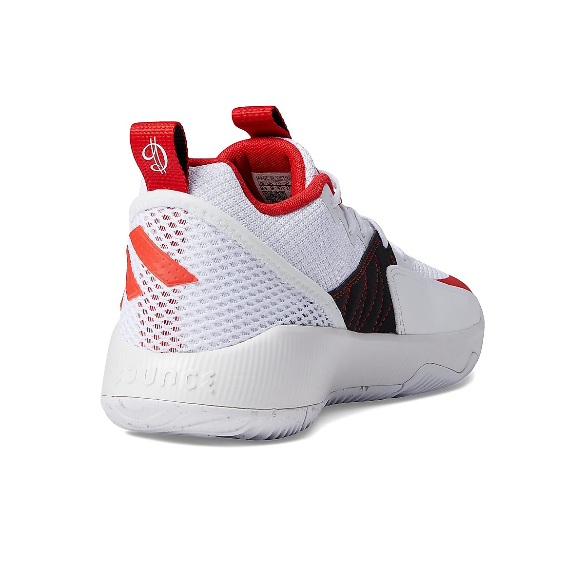 adidas Unisex Dame Extply 2 Basketball Shoe, White/Vivid Red/Dash Grey, 11 US Men