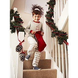 Christmas Wood Bead Garland, Christmas Tiered Tray Decor Farmhouse Wall Hanging Wooden Beads with Tassels, Christmas Hanging Prayer Bead Decor for Christmas Decorations