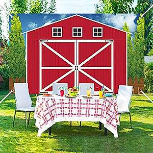 Chiazllta Barn Door Backdrop Farm Theme Baby Shower Decorations Party Accessory Farm Animals Party Background for Fam Birthday Baby Shower Party Decoration Supplies
