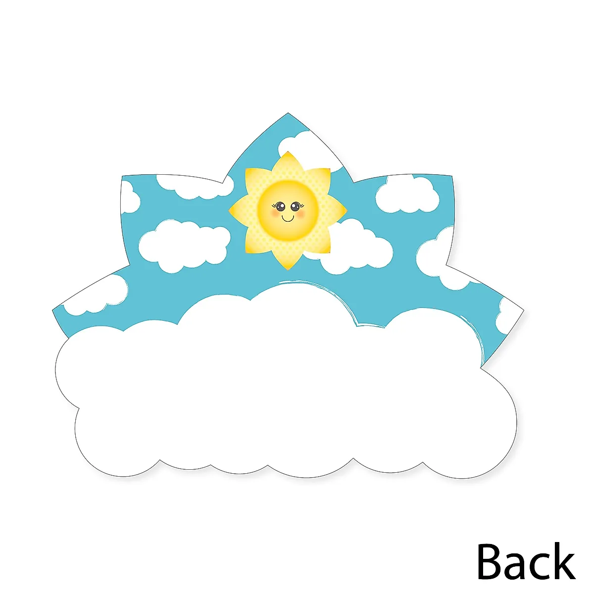 Big Dot of Happiness You Are My Sunshine - Shaped Thank You Cards - Baby Shower or Birthday Party Thank You Note Cards with Envelopes - Set of 12