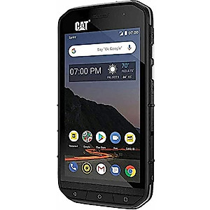 CAT PHONES S48c 32GB Rugged Waterproof (Sprint Unlocked) Smartphone - Black (Renewed)