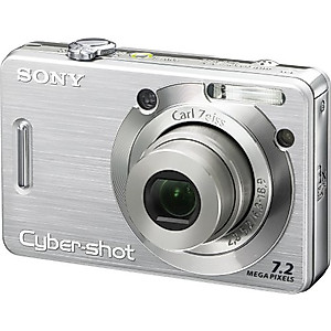 Sony Cybershot DSCW55 7.2MP Digital Camera with 3x Optical Zoom (Silver) (OLD MODEL)