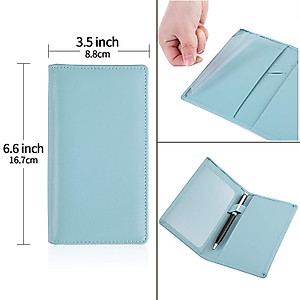 IKEPOD Leather Checkbook Cover for Men Women RFID Blocking by GNEGNI