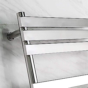 HAPPLiGNLY Heated Towel Rail- Electric Towel Rack,Heated Towel Rack,Electric Tumble Dryer to Heat Your Bathroom and Towels,Best Helper in The Bathroom,46x20.5 inch,Hard Wire MJ