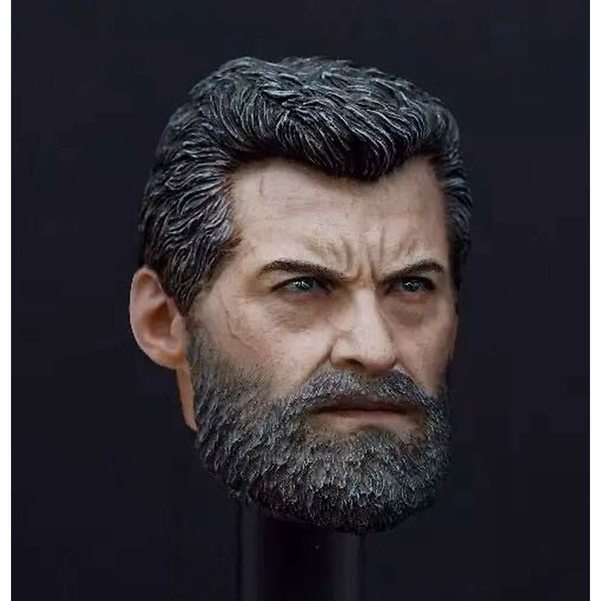 HiPlay 1/6 Scale Male Figure Head Sculpt, Handsome Men Tough Guy, Doll Head for 12 inch Action Figure HS011(B)