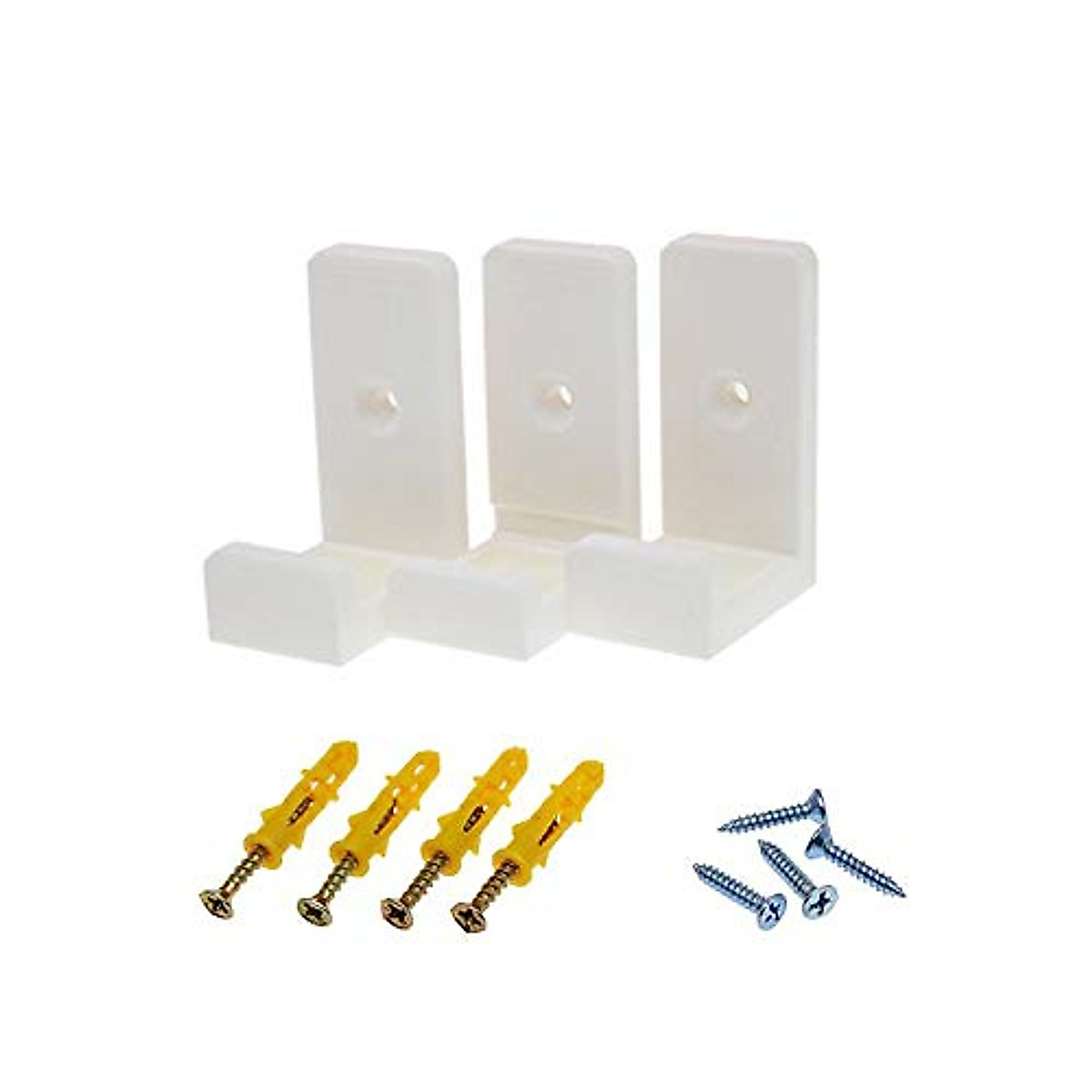 New Game Storage Set Bracket Wall Mount Console Stand Controller Holder Host Rack(2 sets-For PS4(old models),white)