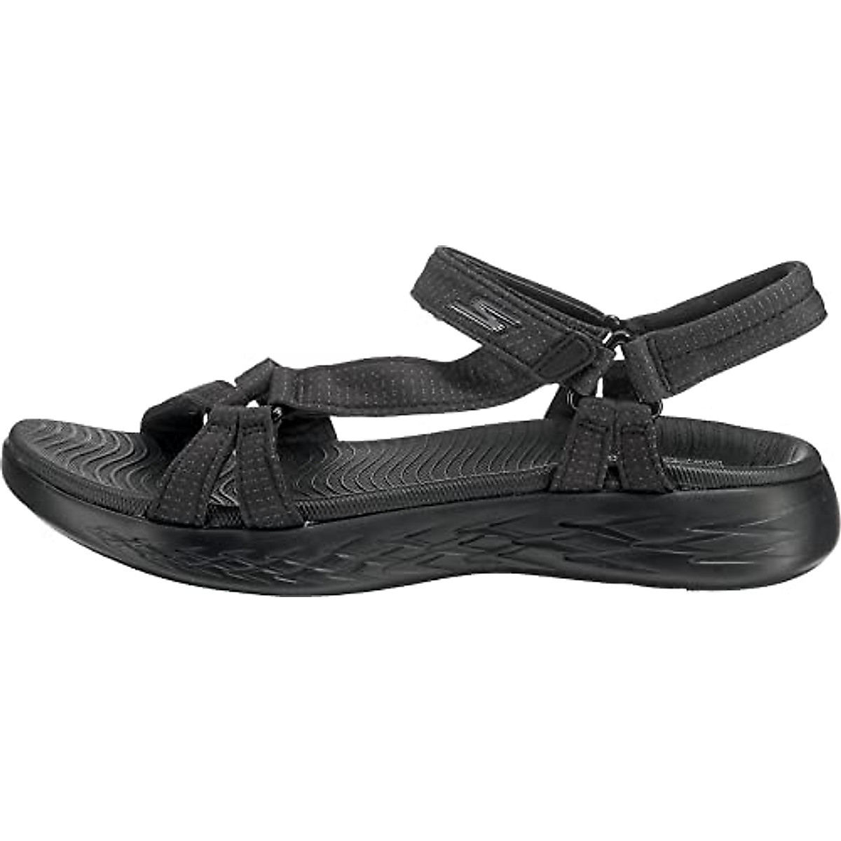 Skechers womens On-the-go 600 - Brilliancy Sport Sandal, Black, 9 US