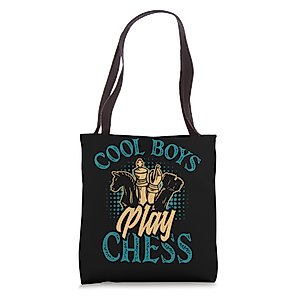 Cool Boys Play Chess Funny Chess Tote Bag