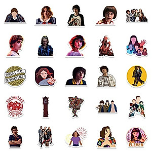 SVGDHZK Stranger Things 4 Stickers 50pcs Cool Water Bottle Laptops Motorcycle Bicycle Skateboard Luggage Decal Graffiti Patches for Boy Girl Kid Adult (Strange)