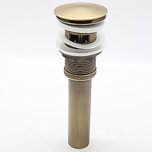 P8416-6 Bathroom Faucet Vessel Sink Pop up Bathroom Sink Drain Stopper with Overflow