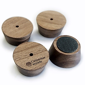 Carpenter Woods Wooden Cutting Board Feet - Cutting Board Kit - wood cutting board feet with silicone rubber feet for cutting board unfinished cutting board Butcher block cutting board feet silicone