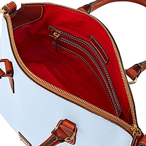 Dooney & Bourke Handbag, Pebble Grain Domed Satchel - Glacier Blue