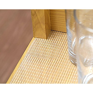 Con-Tact Brand Adhesive Zip-N-Fit Solid Grip Drawer and Shelf Non-Slip Liner, 18" x 4', Ribbed Clear, 6 Count