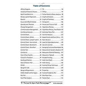 The Lean Six Sigma Tools Memory Jogger