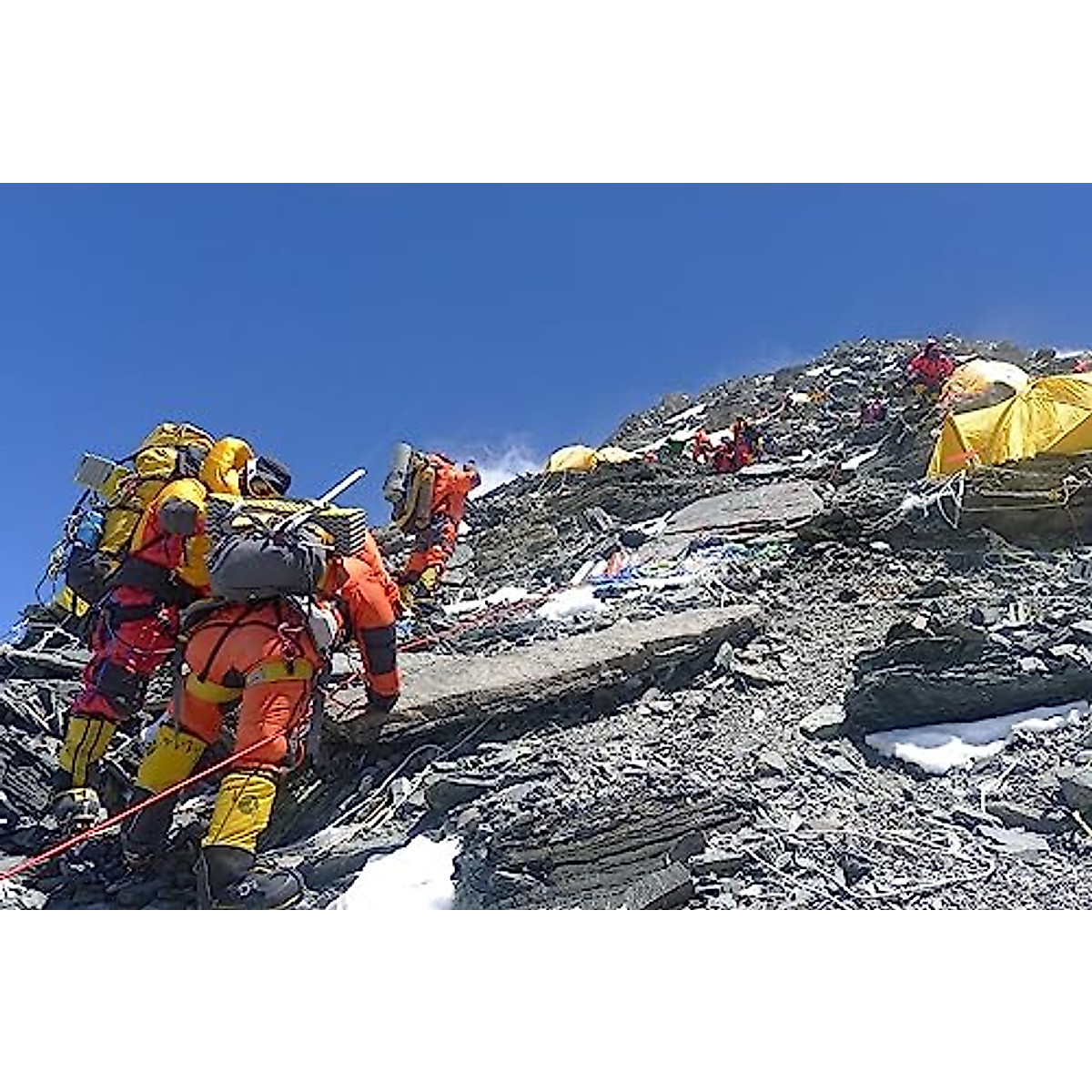 NorthPada 10mm 5 Meter Polyester Rock Static Climbing Rope Boat Anchor Marine Rope Dock Lines Arborist Tree Rope Hoist Rigging Line Orange