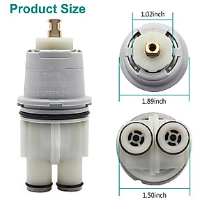 RP46074 Valve Cartridge Assembly，Compatible with Delta Tub Showers 13/14 Series, White