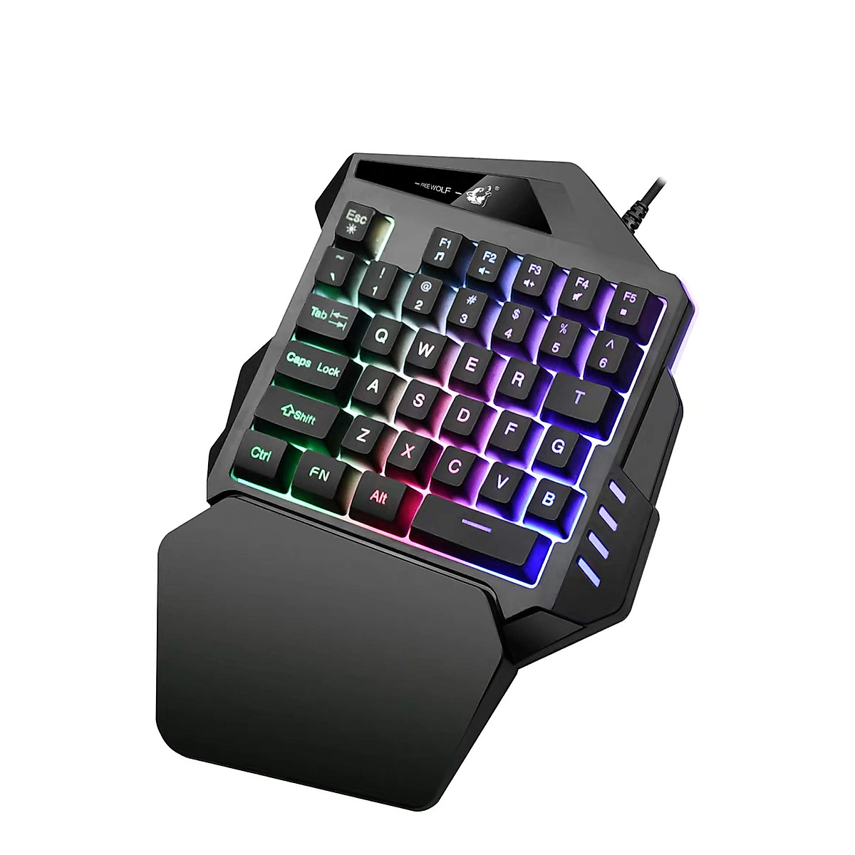 Eboxer One Handed Mechanical Keyboard, Ergonomic Wired Left Hand Backlit Gaming Keypad for Win2000 / for Win XP/for Win ME/for Vista / Win7 / Win8