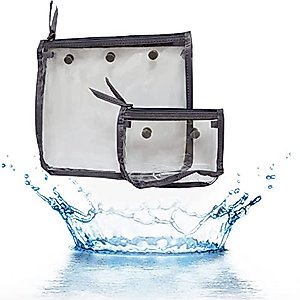 FARRJO Clear Waterproof Insert Pouch for Bogg Bag Travel Organizer Storage for Bogg Bag Hanging Bag for Bogg Bag (1PC（Set of 2）)