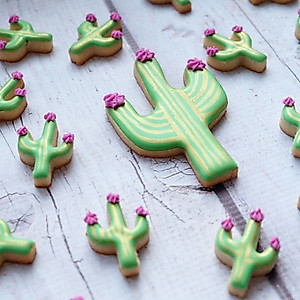 2 Piece Cactus 4.25 inch and Mini Cactus 2 inch Cookie Cutter Set from The Cookie Cutter Shop – Tin Plated Steel Cookie Cutter – Made in the USA