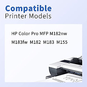MYCARTRIDGE SUPRINT 215A Toner Cartridge with CHIP Compatible Toner Cartridge Replacement for HP 215A W2310A for Color Laser Jet Pro MFP M183fw M182nw M182 Printer 4-Pack 215A W2310A