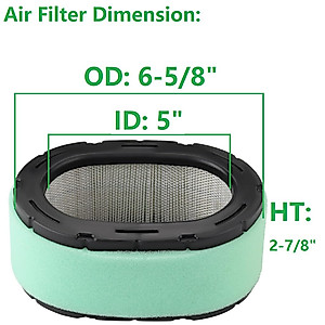 Annolai 16-083-04-S 16-083-05-S Air Filter for Kohler 7000 Series Maintenance 16 083 04 KT715 KT725 KT730 KT735 KT740 KT745 ZT710 ZT720 ZT740 19-26hp Engine Lawn Mower with 52 050 02-S Oil Filter
