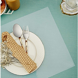 Kuber Industries 6 Pieces PVC Refrigerator/Fridge Multipurpose Drawer Mat Set(White)-CTKTC32293