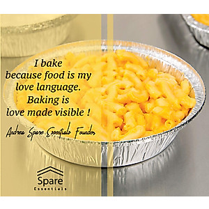 55 Pack 7 Inch Aluminum Foil Baking Pans, Round Aluminum Pans with Lids, Freezer and Oven Safe Takeout Containers, Food Containers for Storage, Roasting, Reheating, Disposable Air Fryer Liners