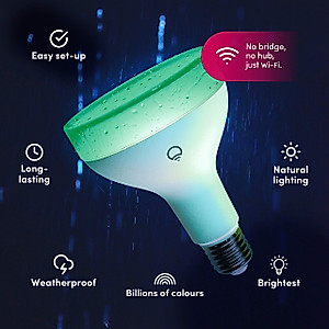 LIFX Color, 1100 lumens BR30 E26, Wi-Fi Smart LED Light Bulb, Billions of Colors and Whites, No Bridge Required, Works with Alexa, Hey Google, HomeKit and Siri, Multicolor (1-Pack)