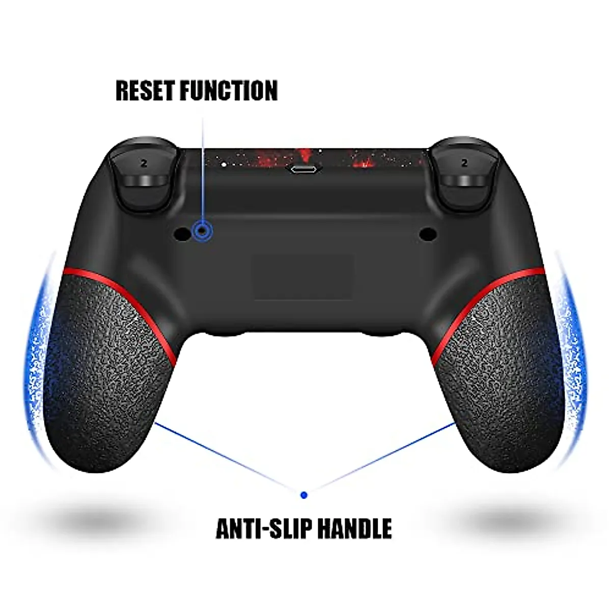 AceGamer Wireless Controller for Ps4 Gamepad Compatible with PS4/Pro/Slim/PC, With Double Vibration/Touchpad/Stereo Headphone Jack/Six-axis Motion