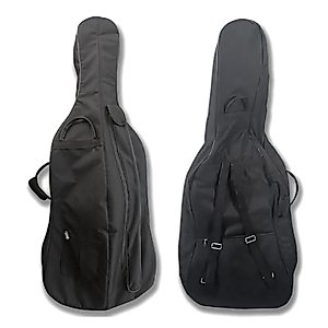 WUQIMUSC Cello Gig Bag soft case bag with Strong Straps Handle Practical Rainproof soft cello bag for 4/4 3/4 Cello,Black color