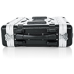 Gator Lightweight Molded 2U Rack Case with Heavy Duty Latches; Shallow 14.25' depth (GR-2S)