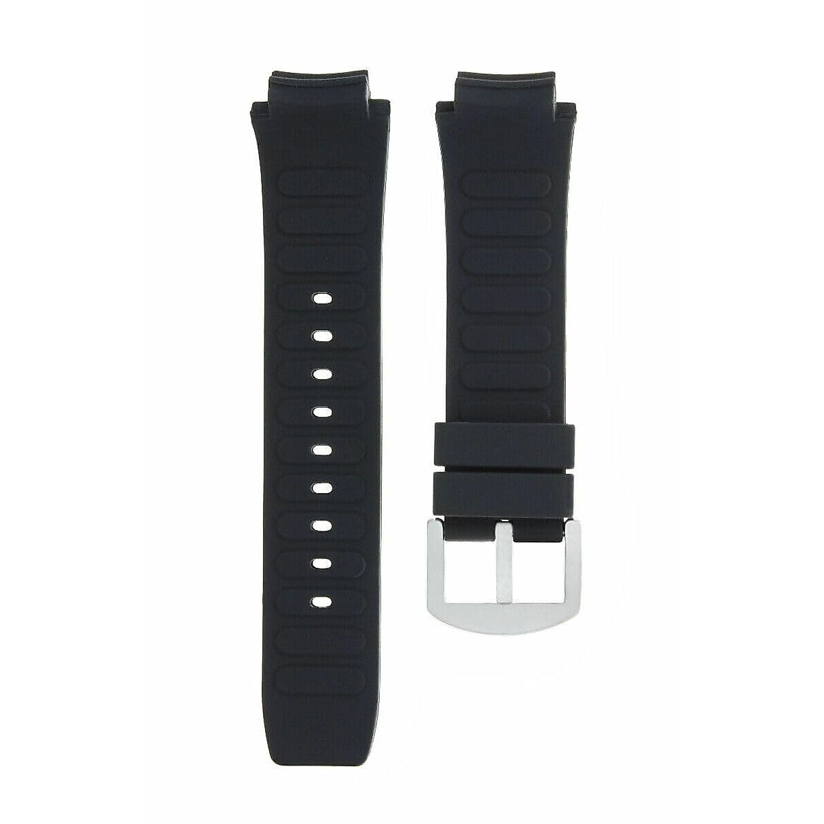 Ewatchparts 26MM SILICONE RUBBER BAND STRAP COMPATIBLE WITH IWC 3538 DUAL CROWN AQUATIMER AUTOMATIC