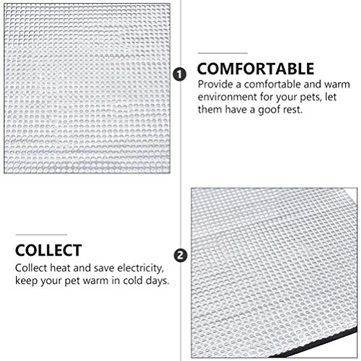 balacoo Reptile Heat Pad Pet Heating Pad Reptile Heat Pad Terrarium Heat Mat Pet Warmer Mat for Turtle Tortoise Lizard Spider Snake Terrarium Heating Pad