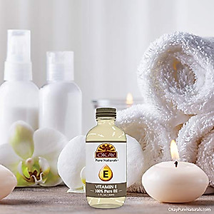 Okay Vitamin E Oil For All Hair Textures & Skin Types, All Natural, 1 Fl Oz