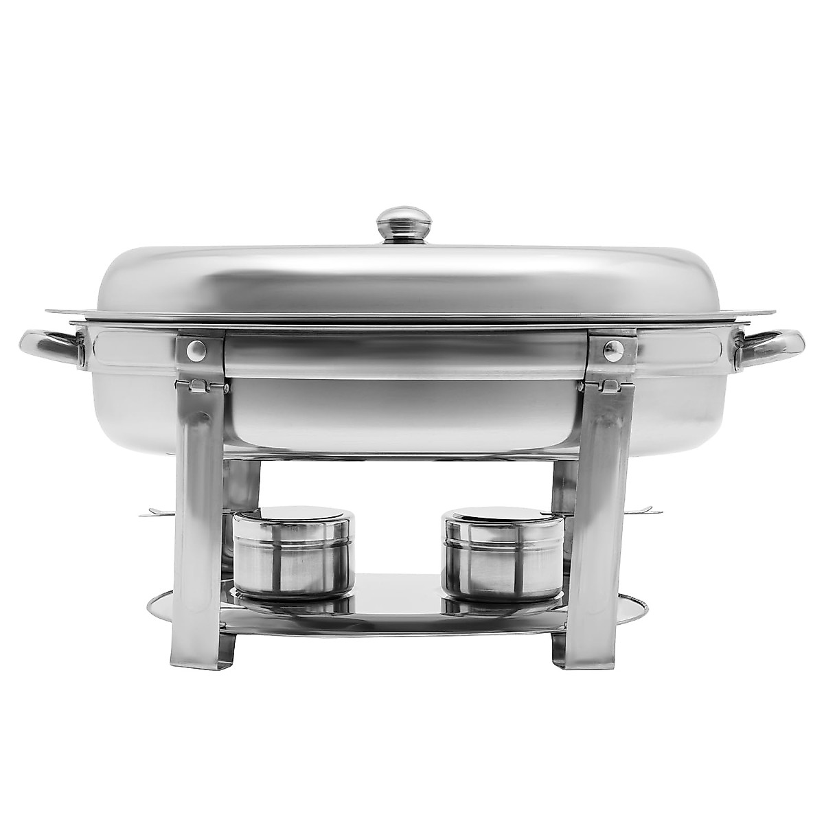 Shikiy 8.45QT Chafing Dish Food Warmer Pan, Stainless Steel Oval Chafers for Catering, Buffet Servers Food Heating Trays Buffet for Dinners, Catering, (Silver)