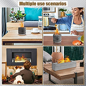 2Pack Premium Ceramic Wool for Portable Tabletop Firepit to Extend Burn Time - Ceramic Wool Wick Sponge Ceramic Fiber Insulation for Bioethanol Fireplaces (12" x 8")