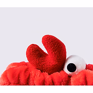 GK-O Creative Face Wash Hair Band Cute Cartoon Crab Headband Cute Funny Hair Hoop (Red)