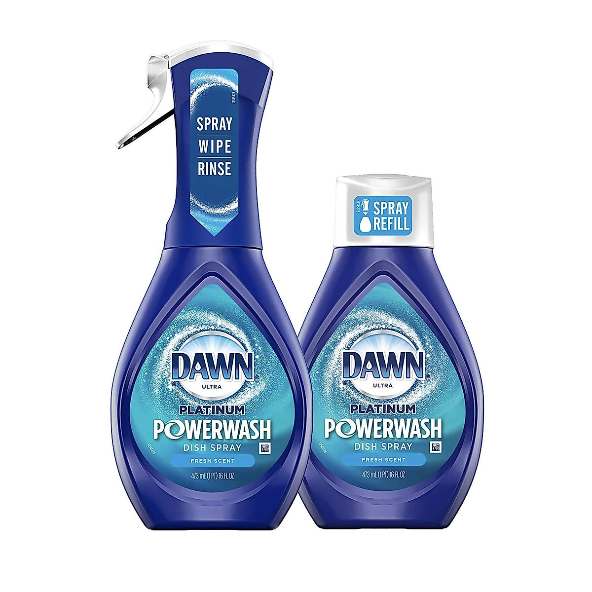 Dawn Powerwash Starter Kit, Dish Spray, Dish Detergent, Fresh Scent Bundle, 1 Spray Bottle, 1 Refill